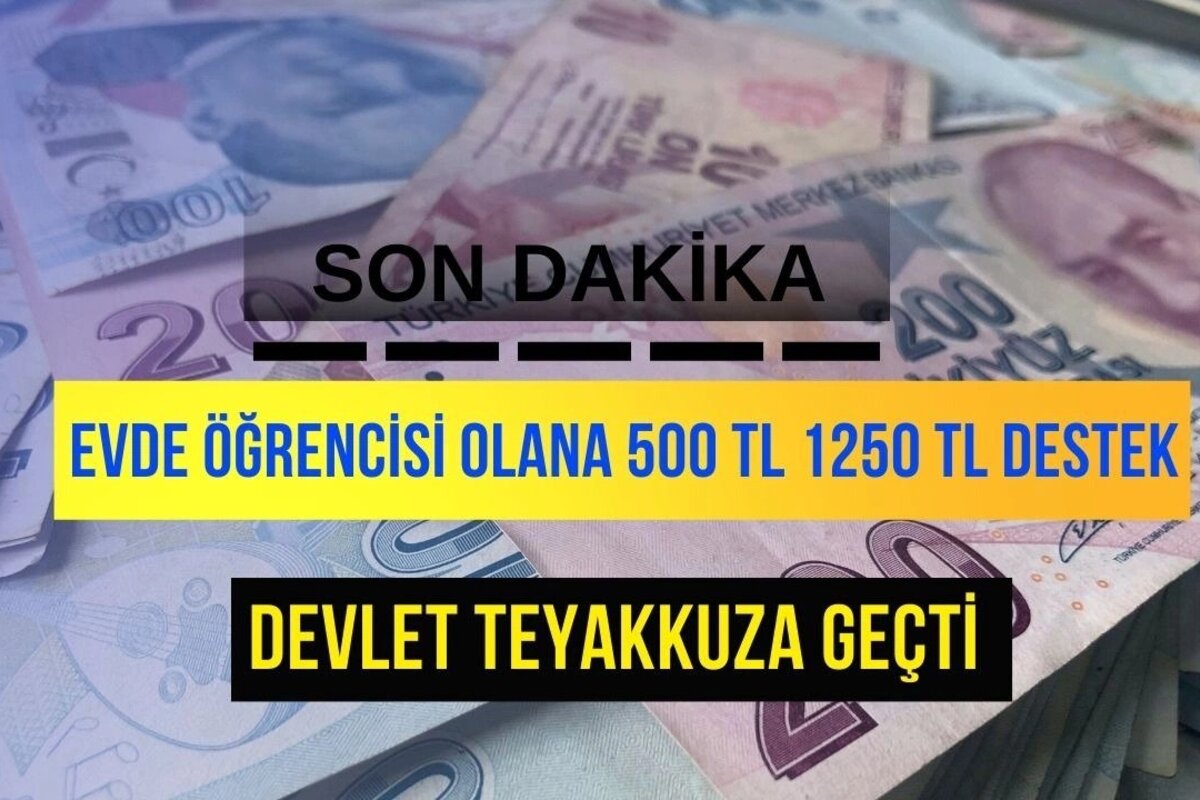 Öğrenciler Bu Sene Yaşadı! 500 TL- 1250 TL Ödeme Elden Veriliyor